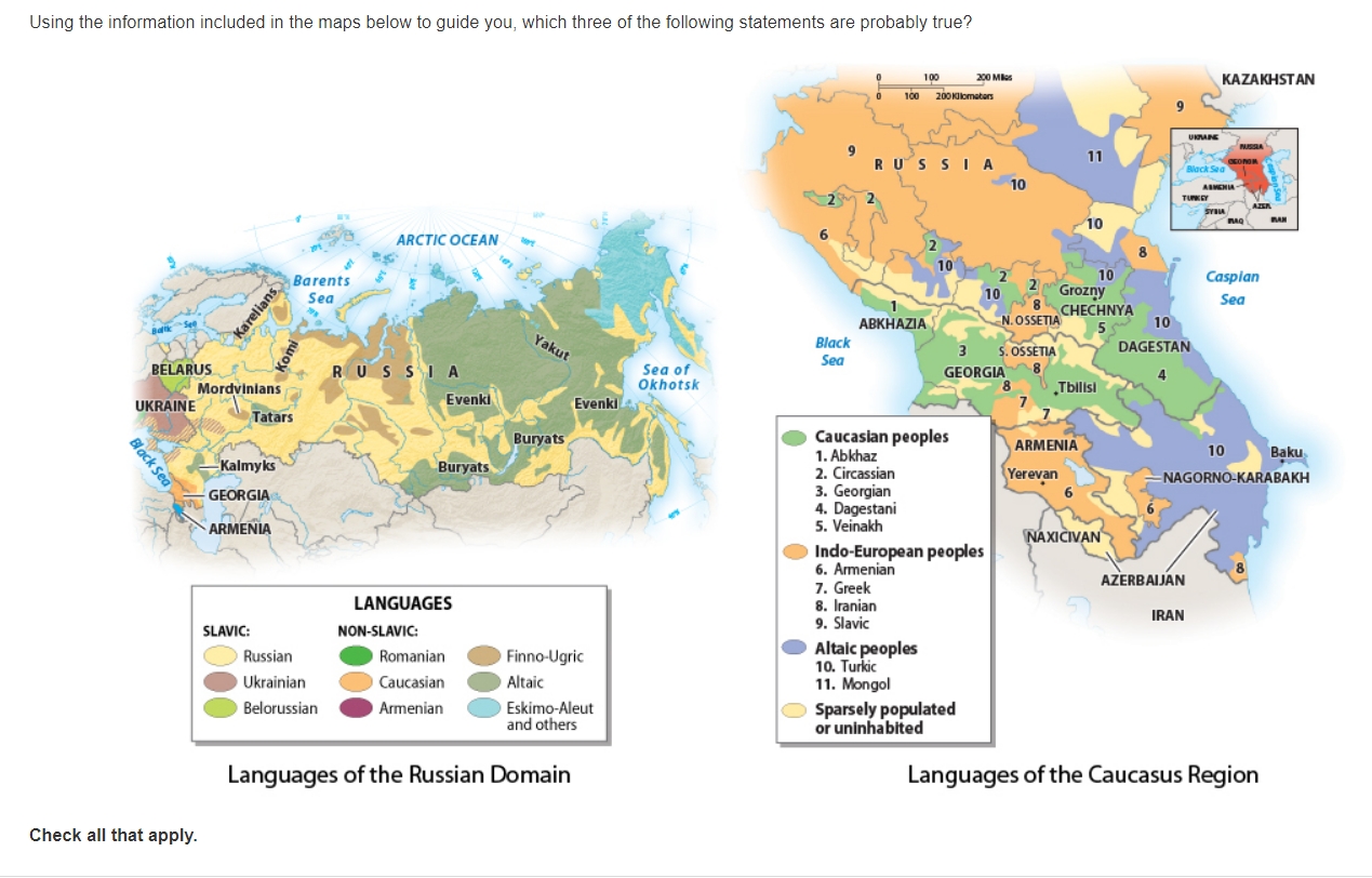 Solved Using the information included in the maps below to | Chegg.com