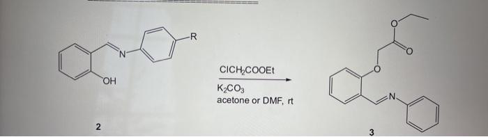 Solved OH CICH COOET K2CO3 acetone or DMF, rt N 3 | Chegg.com