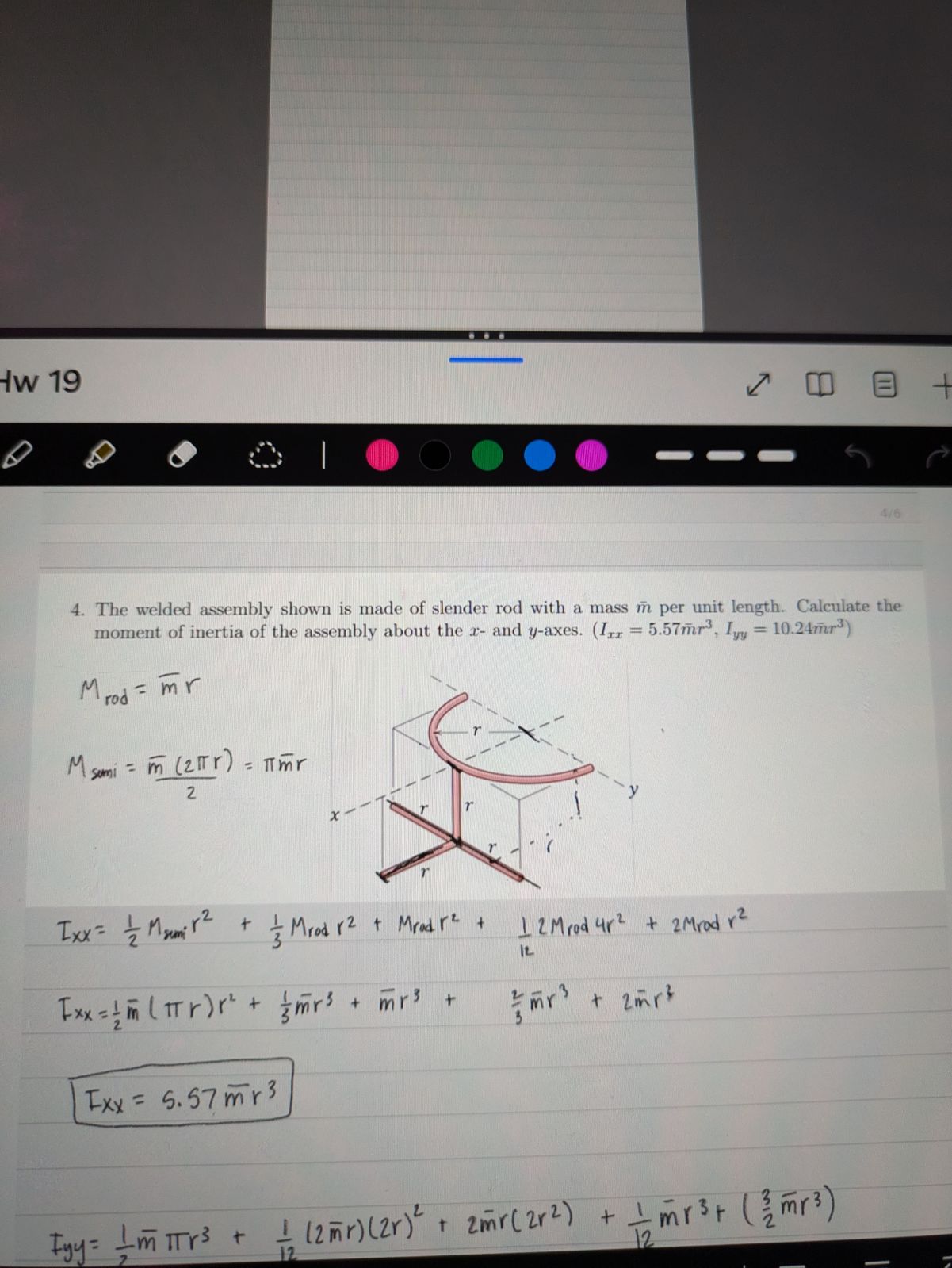 Solved The welded assembly shown is ﻿made of ﻿slender rod | Chegg.com