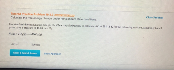 Solved Tutored Practice Problem 19.2.3 cm Calculate ASsurr | Chegg.com