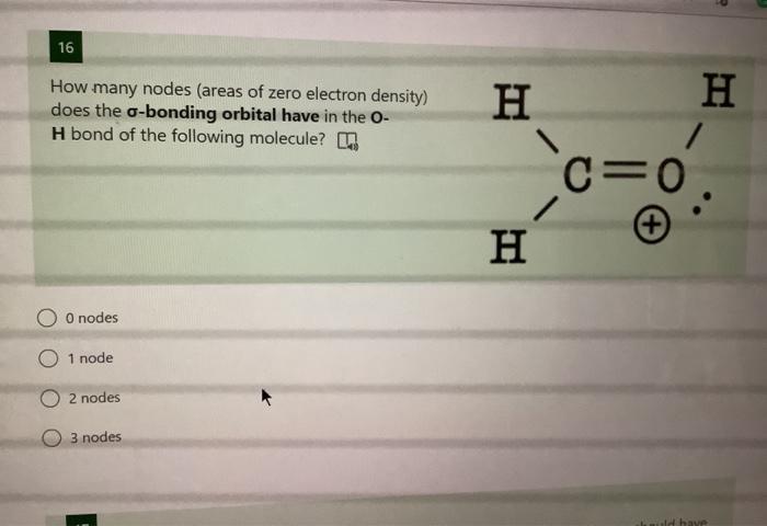 Solved How many nodes (zero electron density) does the | Chegg.com