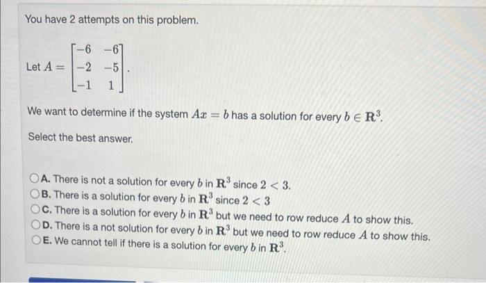 Solved You have 2 attempts on this problem. Let | Chegg.com