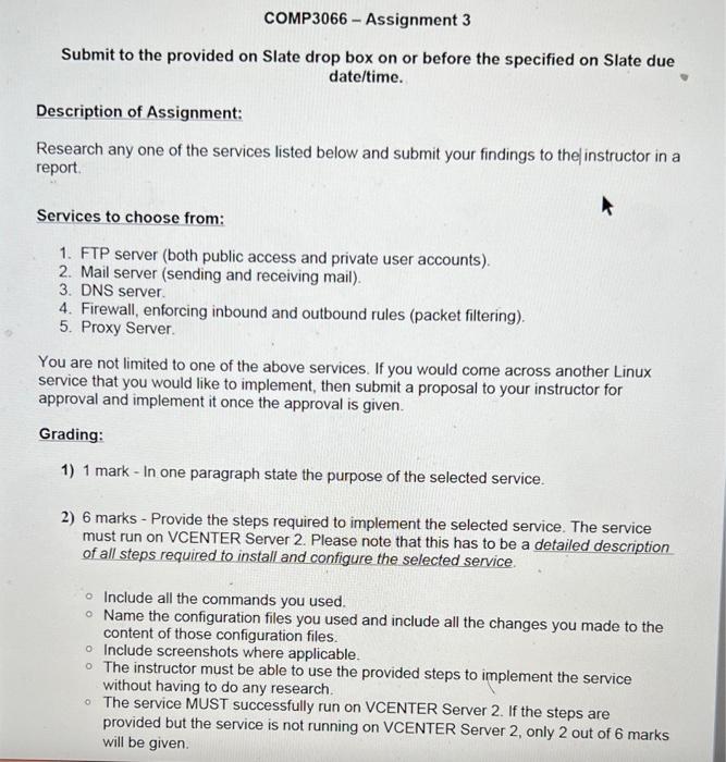 Solved COMP3066 - Assignment 3 Submit to the provided on | Chegg.com