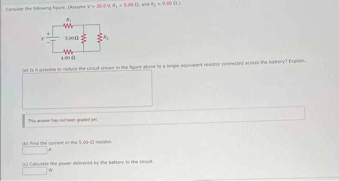 Solved Consider the following figure. (Assume V=30.0 | Chegg.com