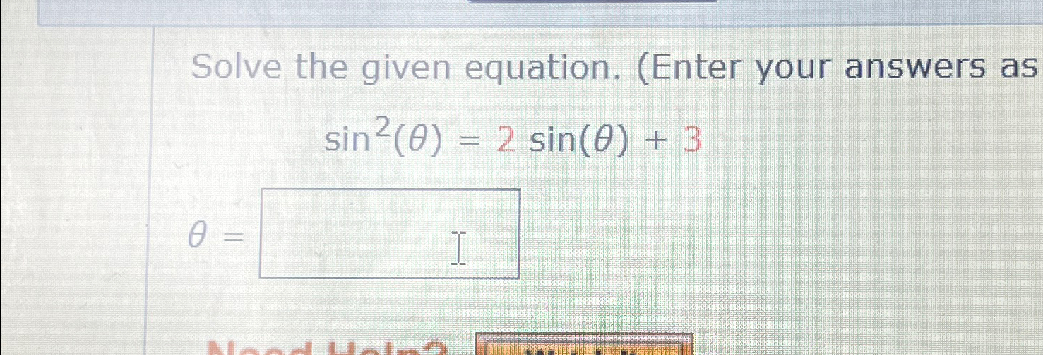 Solved Solve the given equation. (Enter your answers | Chegg.com