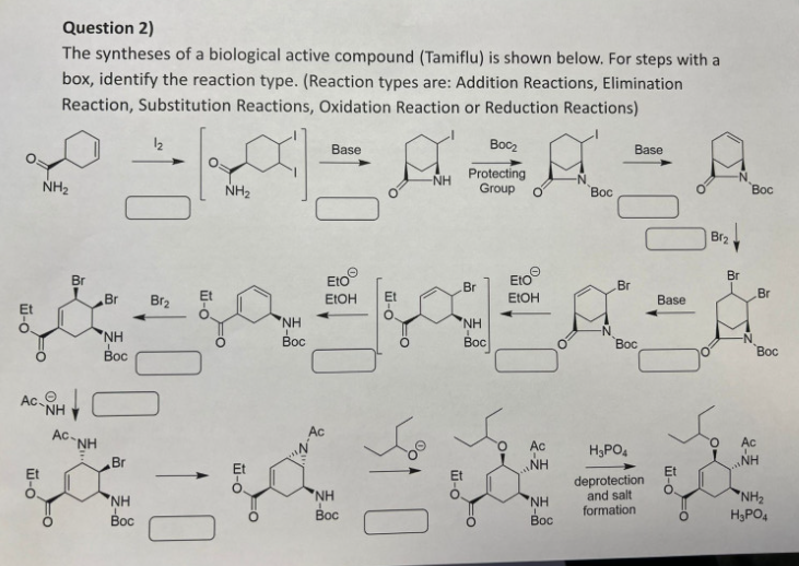 Solved Question 2)The syntheses of a biological active | Chegg.com