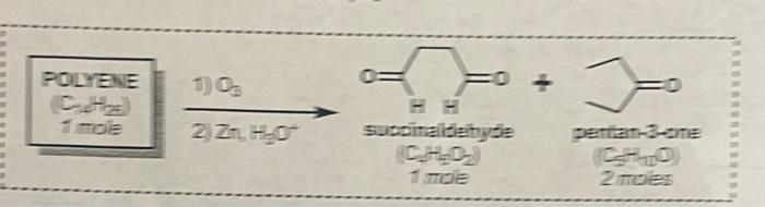 Solved draw the structure of the ployene. write the fill | Chegg.com