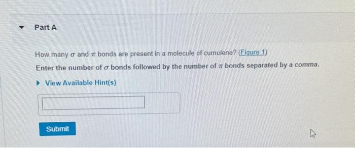 Solved How many σ and π bonds are present in a molecule of | Chegg.com