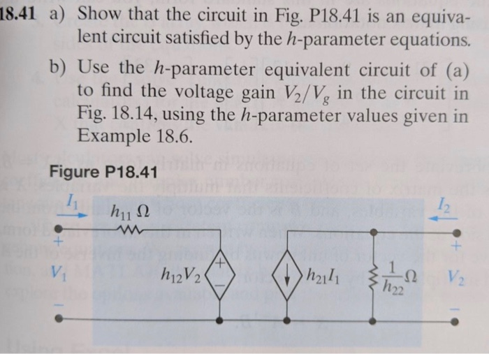 Solved 18.41 a) Show that the circuit in Fig. P18.41 is an | Chegg.com