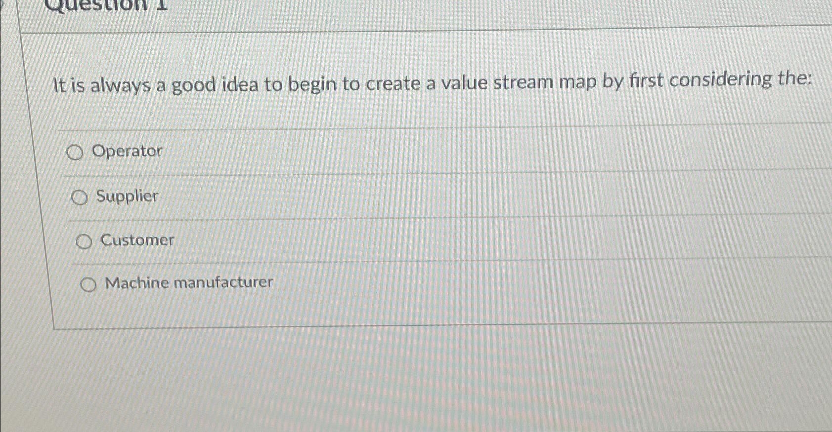 Solved It is always a good idea to begin to create a value | Chegg.com