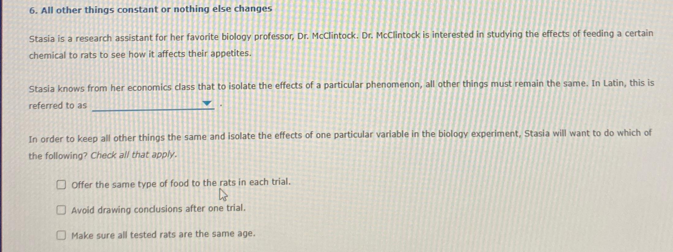 Solved All other things constant or nothing else | Chegg.com