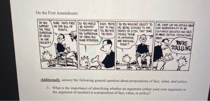 1. In one sentence, what argument is the comic | Chegg.com