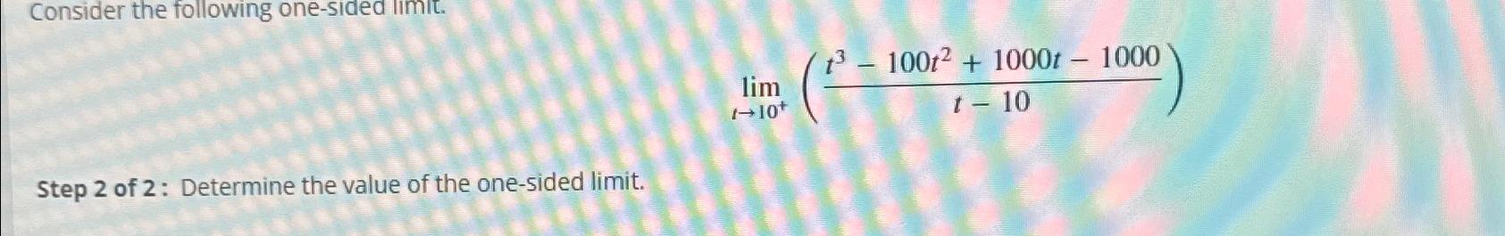 Solved Consider the following one-sided | Chegg.com