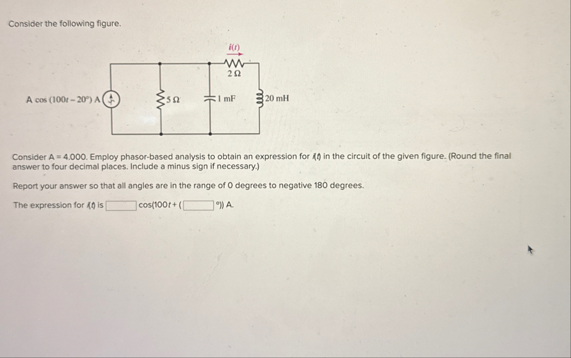 Solved Consider the following figure.Consider A=4.000. | Chegg.com