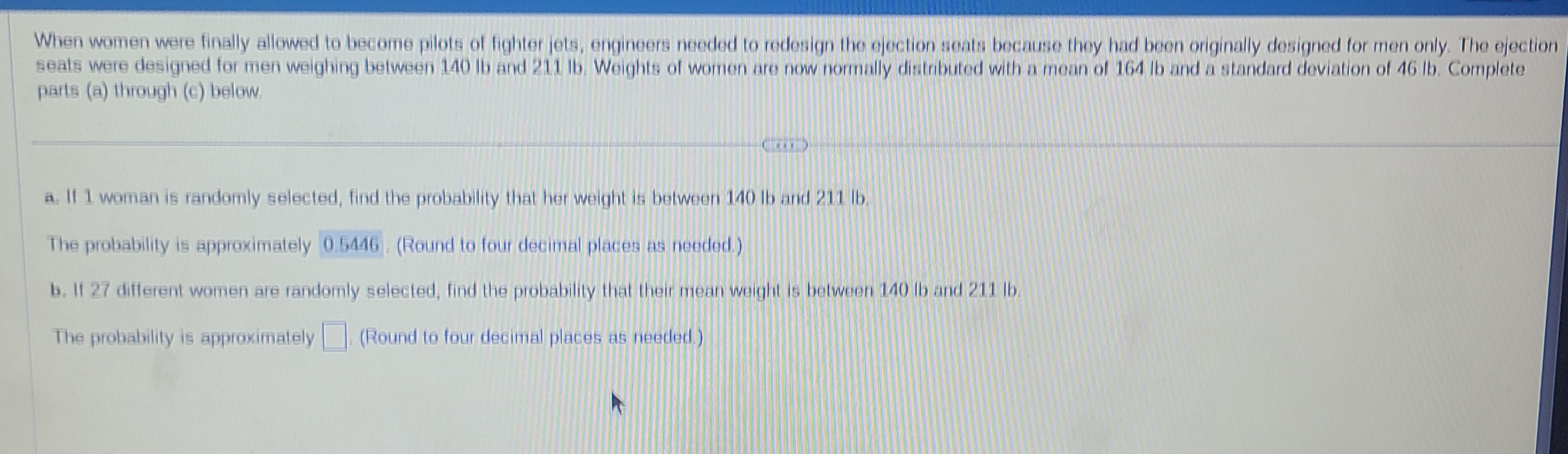 Solved When women were finally allowed to become pilots of | Chegg.com