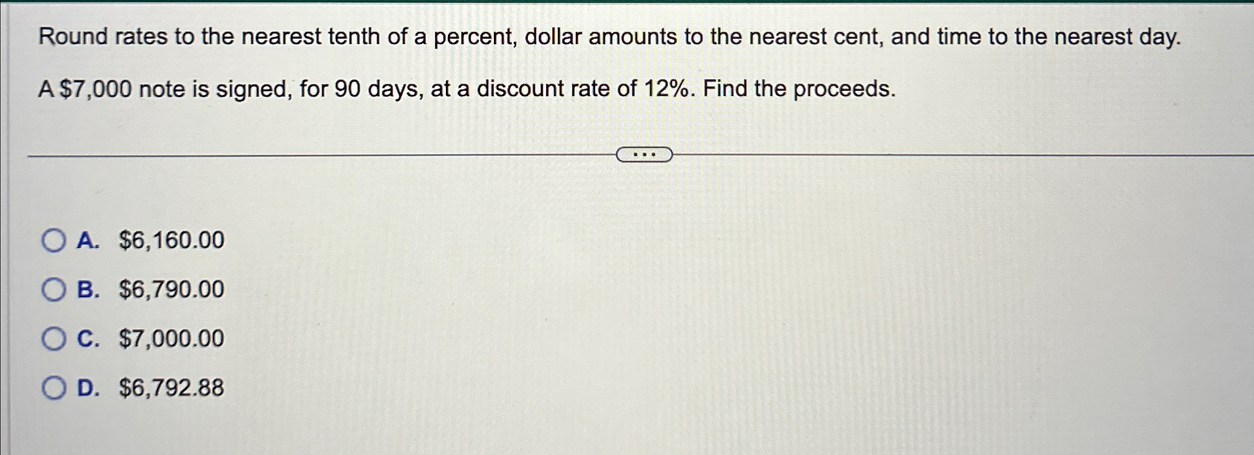 Solved Round rates to the nearest tenth of a percent, dollar | Chegg.com