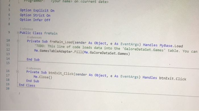 Solved Open the Games Solution.sln file contained in the | Chegg.com