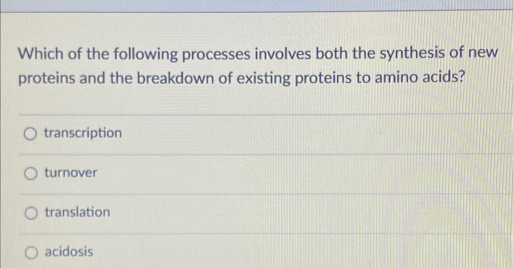 Solved Which of the following processes involves both the | Chegg.com