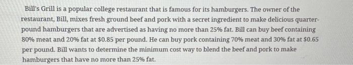 Solved 1. Formulate an LP model2. Find the optimal solution | Chegg.com