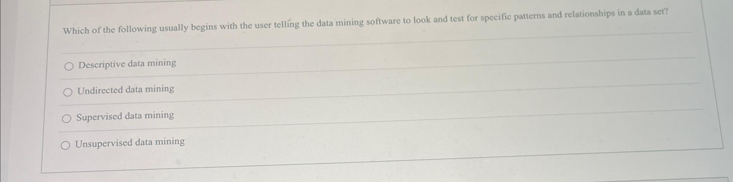 Solved Which of the following usually begins with the user | Chegg.com
