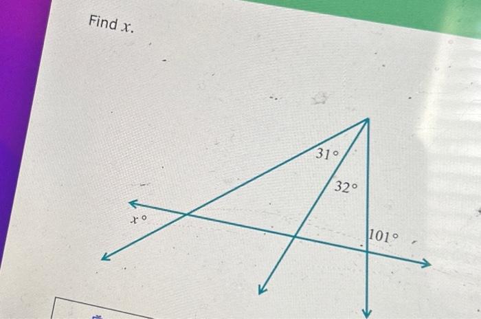 Solved Find x. | Chegg.com