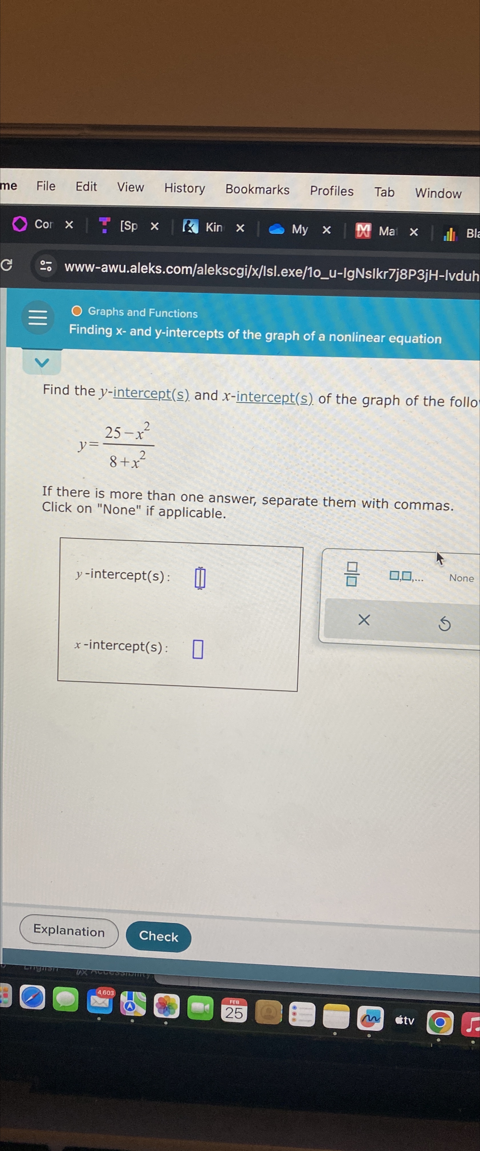 Solved Graphs and FunctionsFinding x - ﻿and y-intercepts of | Chegg.com
