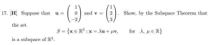 Solved H ﻿Suppose that u=([1],[0],[-2]) ﻿and | Chegg.com