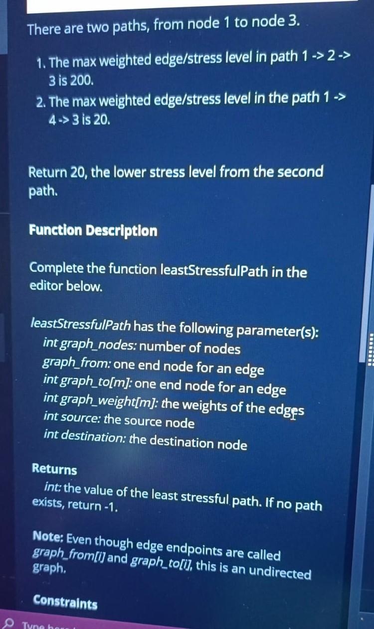 Solved 3. Minimize Path Value There is a weighted undirected | Chegg.com