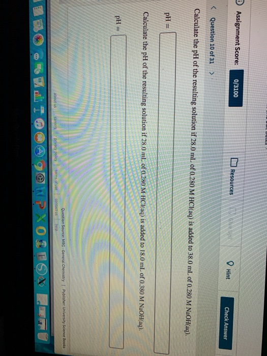 Solved Assignment Score: Lse upr 0/3100 Resources Hint Check | Chegg.com