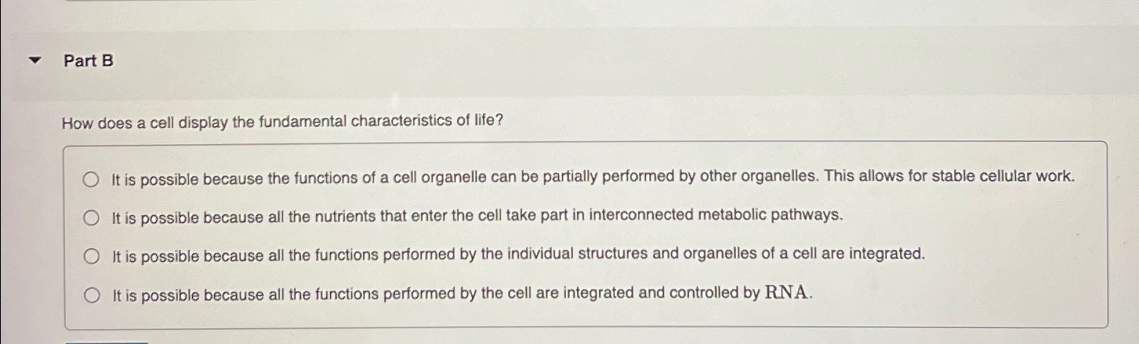 Solved Part BHow does a cell display the fundamental | Chegg.com