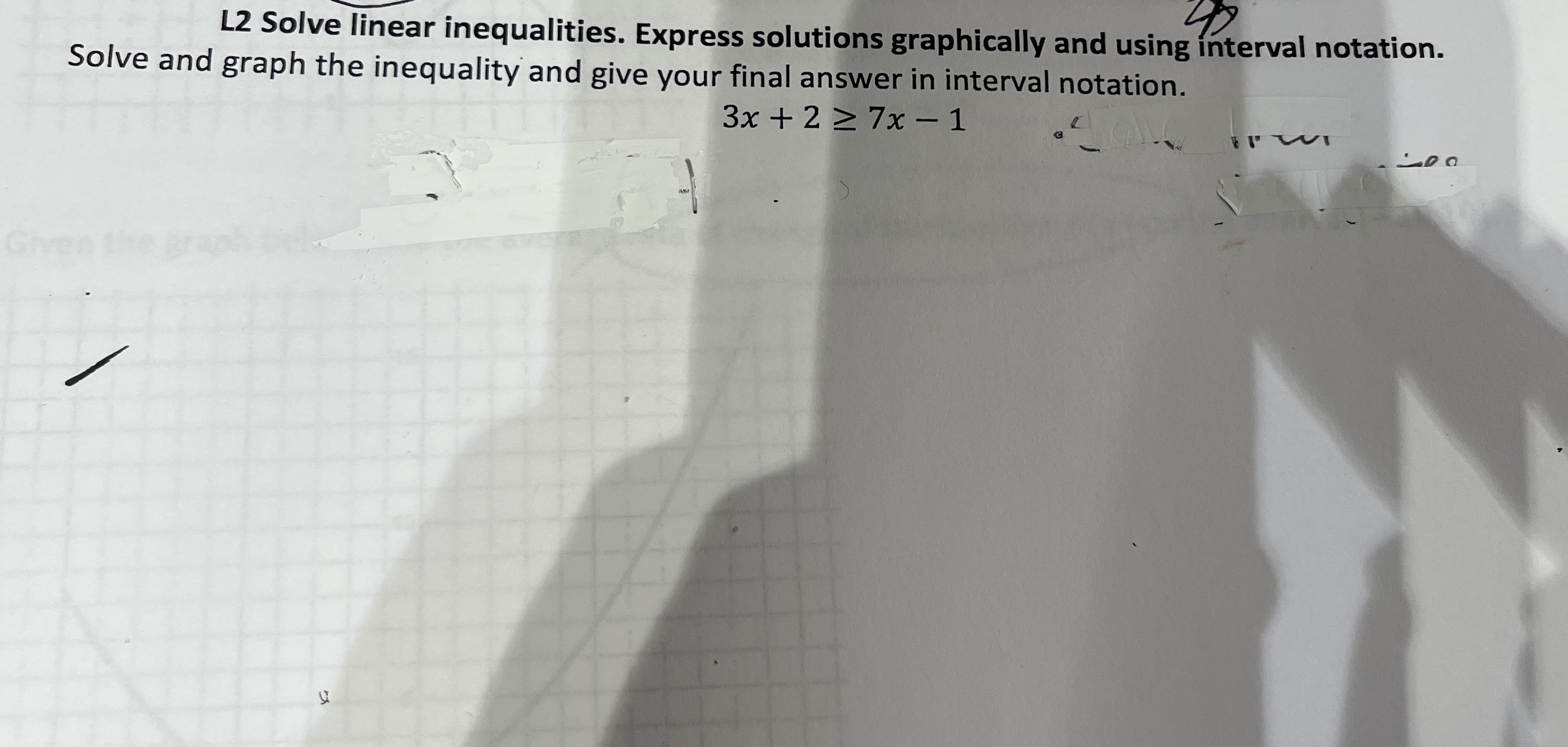 Solved L2 ﻿Solve linear inequalities. Express solutions | Chegg.com