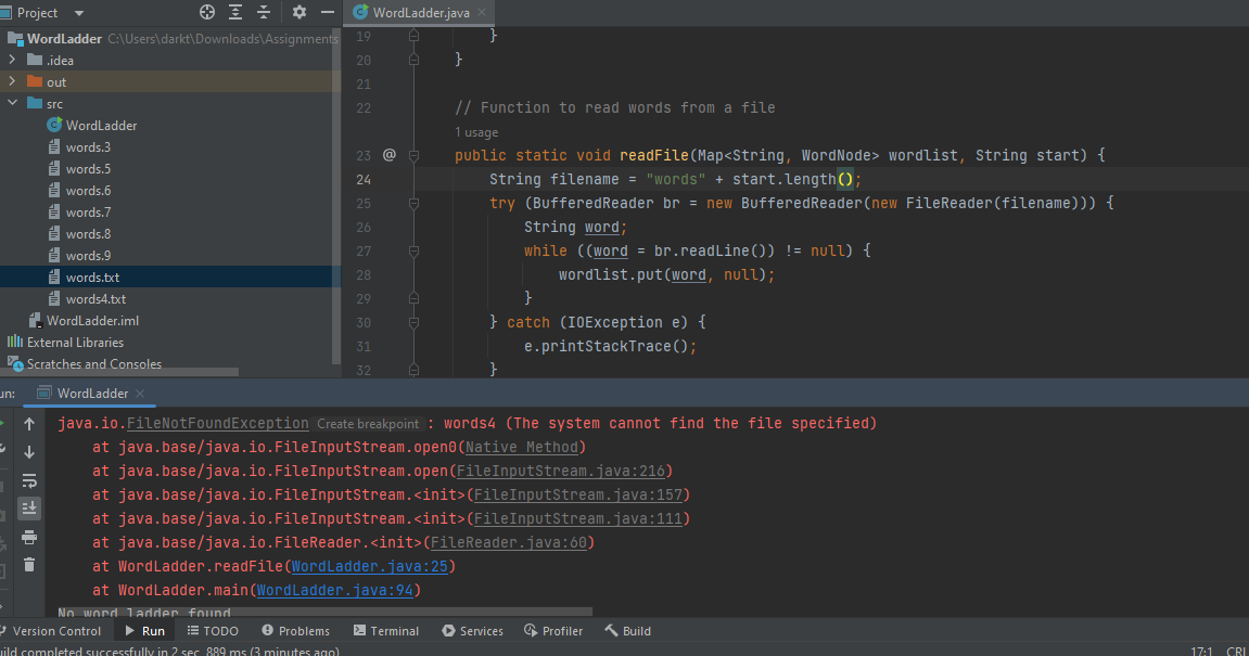 Solved Im trying to make a java program that finds word | Chegg.com
