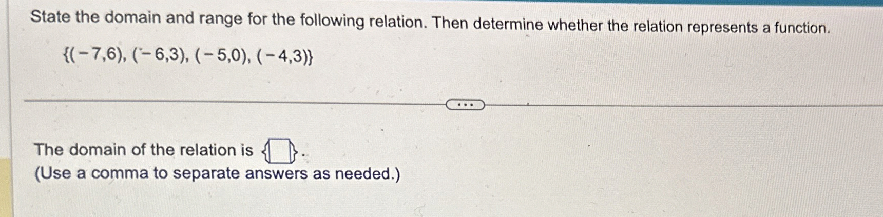 Solved State the domain and range for the following | Chegg.com