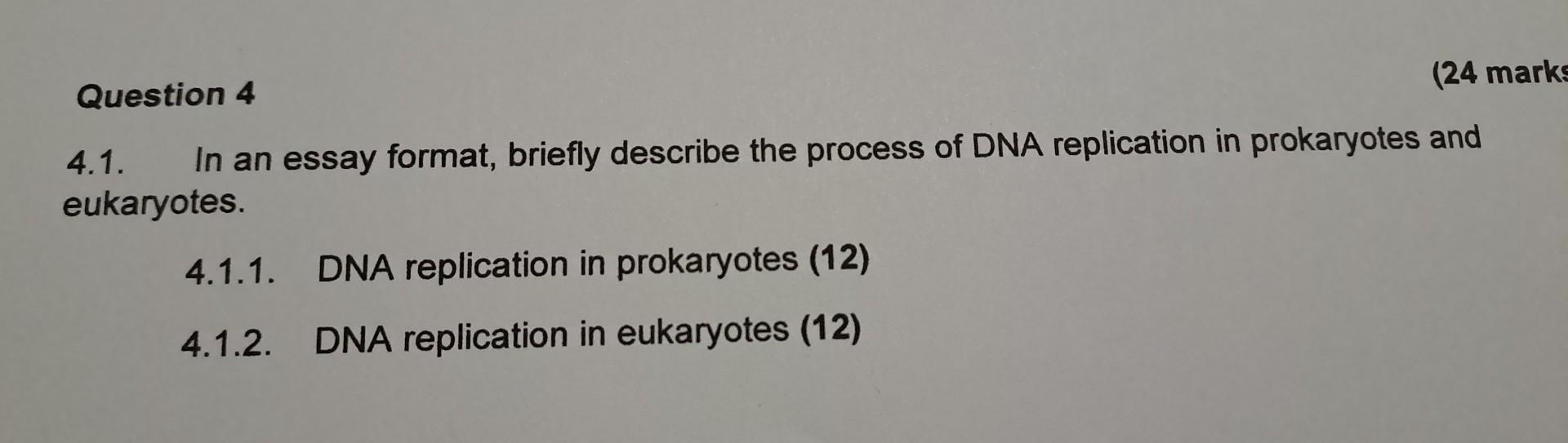Solved 4.1. In an essay format, briefly describe the process | Chegg.com