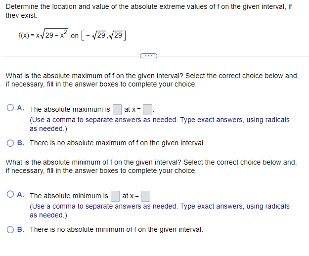 Determine the location and value of the absolute | Chegg.com