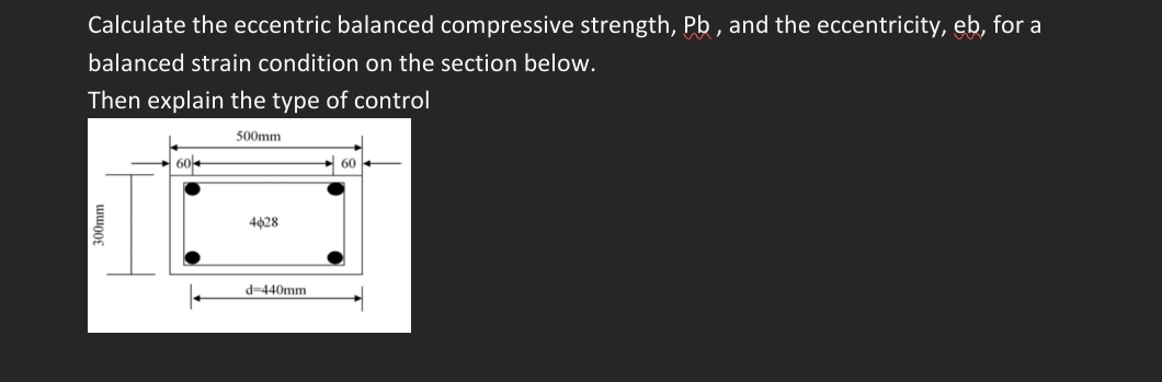 Solved Calculate the eccentric balanced compressive | Chegg.com