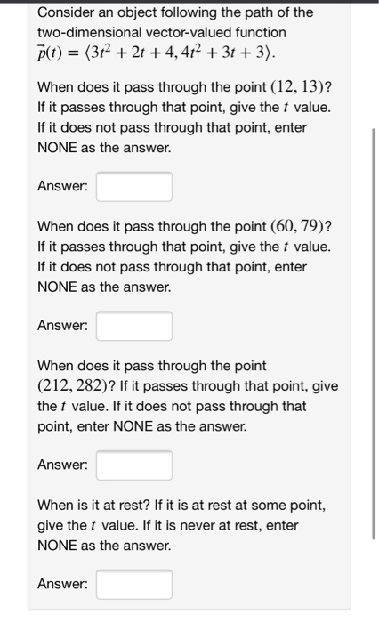 Solved Consider an object following the path of the | Chegg.com
