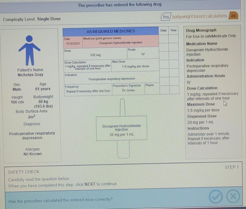 Solved The prescriber has ordered the following drug. frs | Chegg.com