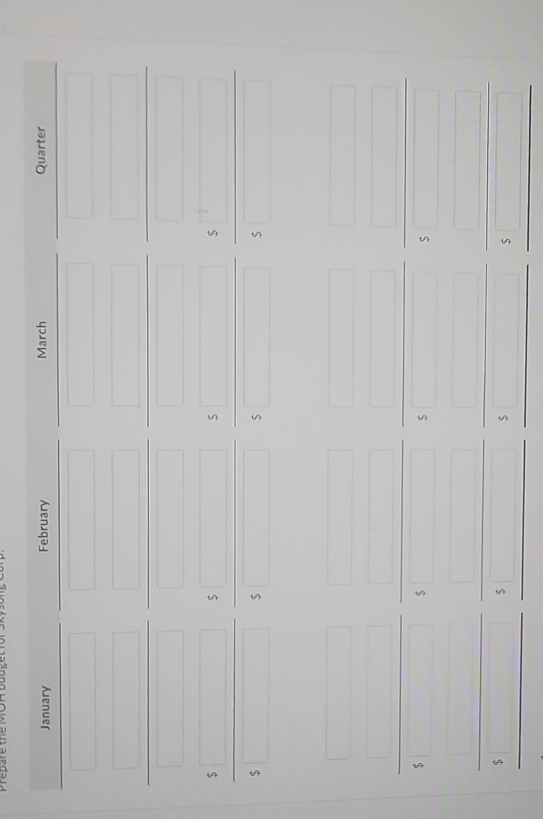 Solved Prepare the schedule of COGS for Skysong s first | Chegg.com