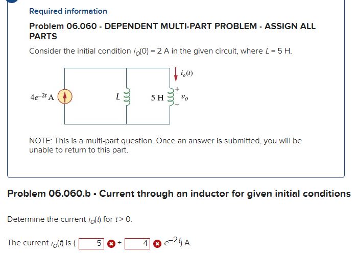 Solved Required informationProblem 06.060 - ﻿DEPENDENT | Chegg.com