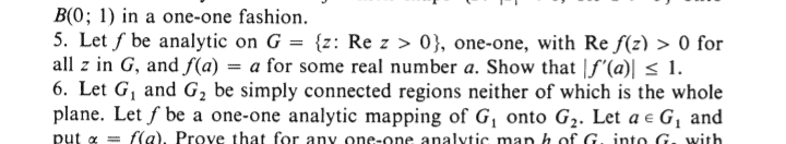 Solved B(0;1) ﻿in a one-one fashion.5. ﻿Let f ﻿be analytic | Chegg.com