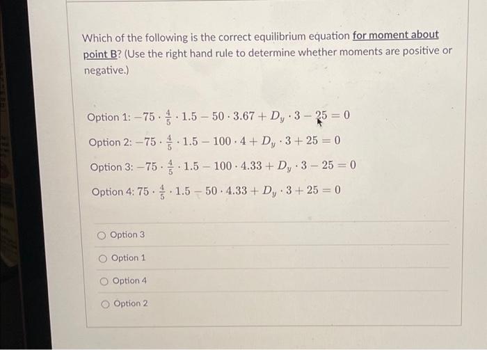 Solved Which of the following is the correct equilibrium | Chegg.com
