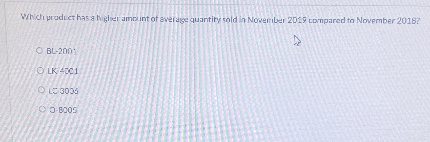 Solved Which product has a higher amount of average quantity | Chegg.com