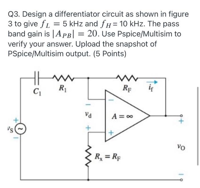 Solved Looking for the correct multisim and bode plot for | Chegg.com