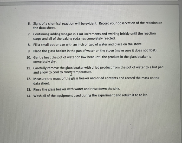 Solved B. Stoichiometry and Percent Yield MATERIALS | Chegg.com