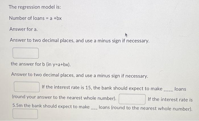 Solved Develop A Regression Forecast Model Using The