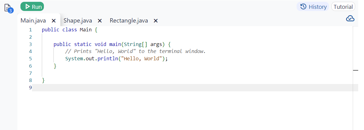 Solved Finish the compareTo() ﻿method in Rectangle.Please | Chegg.com