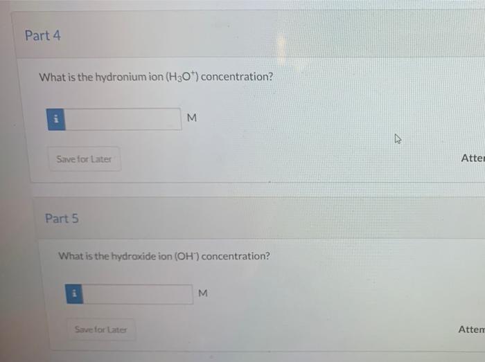 Solved Use two concentration tables to calculate the | Chegg.com