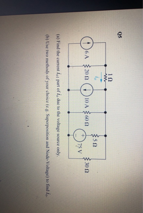 Solved Q5 3522 bu - 6A 3 2002 ) 10 A 3602 3 302 75V (a) Find | Chegg.com