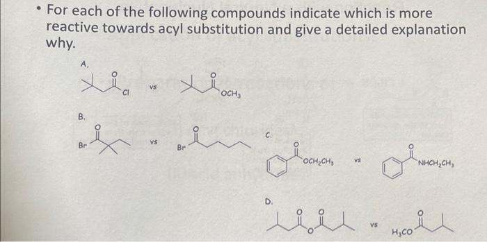 Solved - For each of the following compounds indicate which | Chegg.com